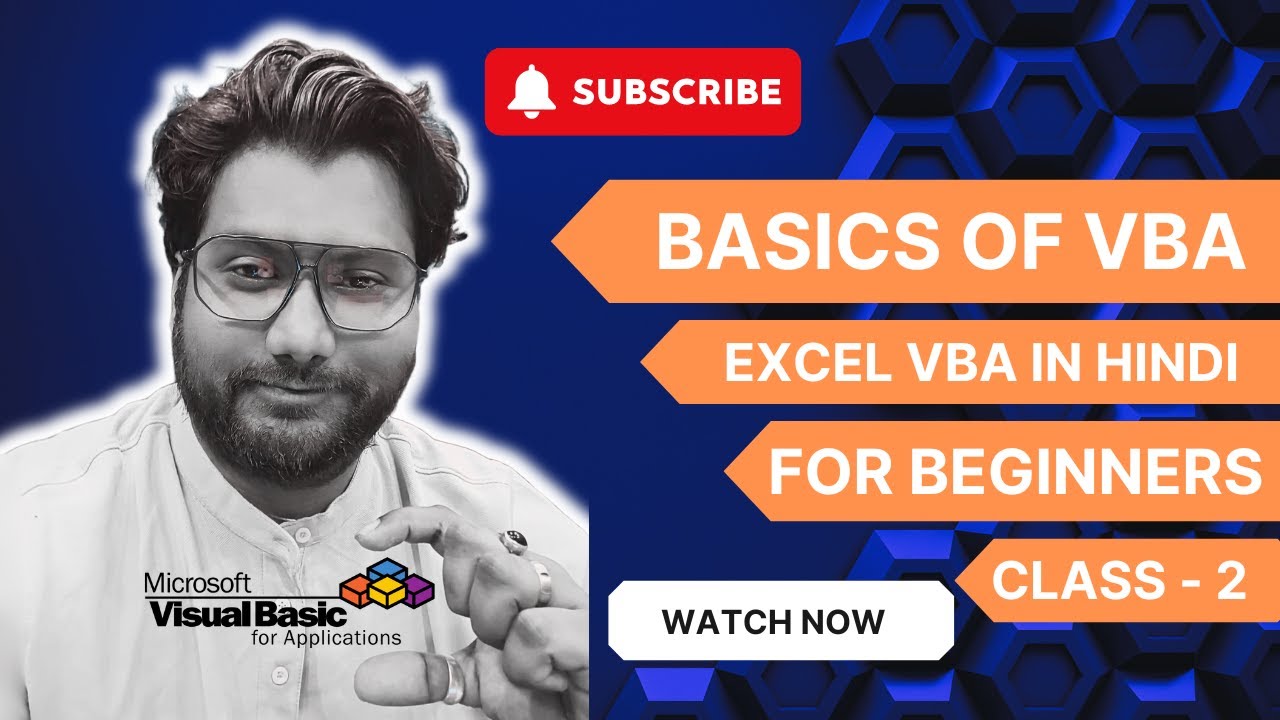Excel Vba Class 2 Basics Vba Tutorial Excelvba 2527
