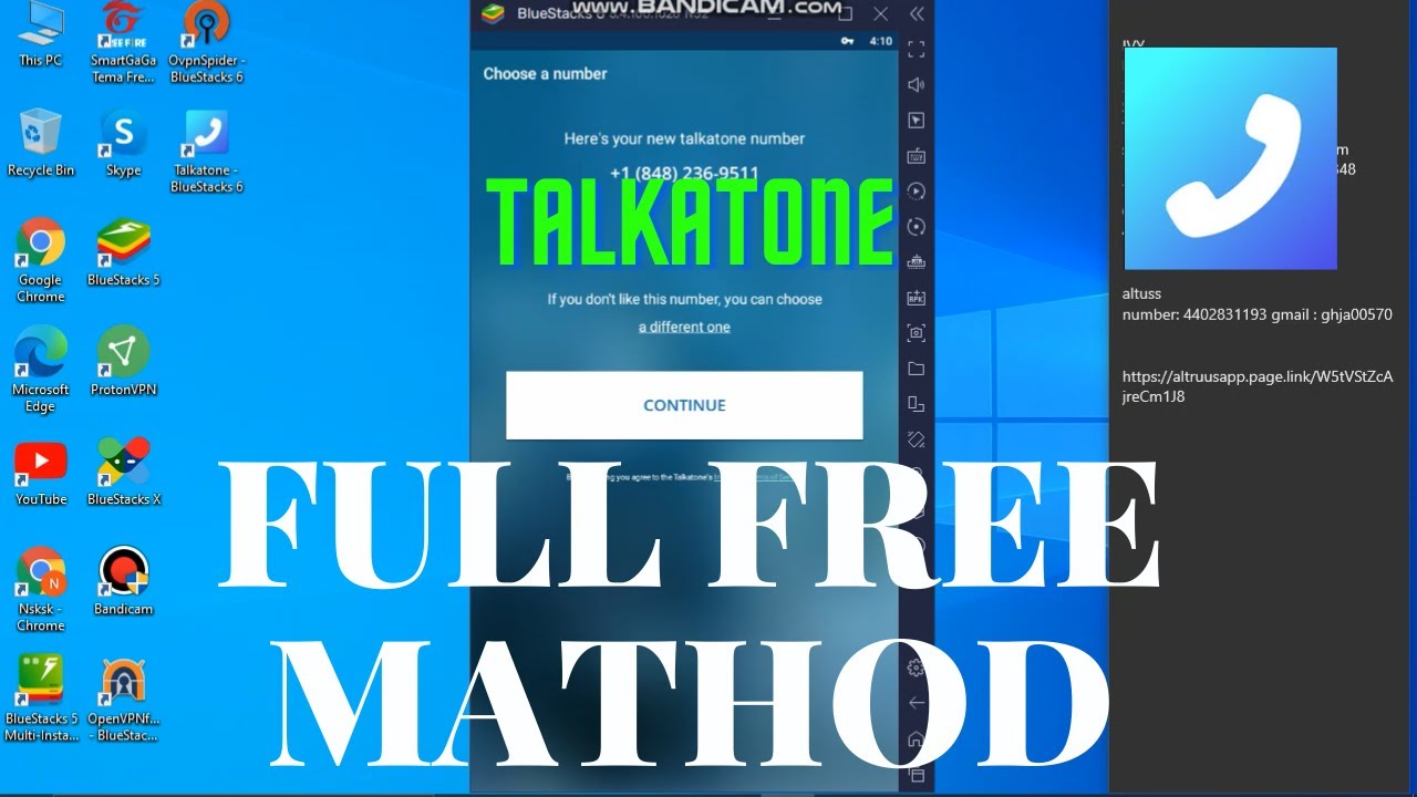 Free USA Phone Number | Talkatone Login Problem Fixed | Talkatone Free ...