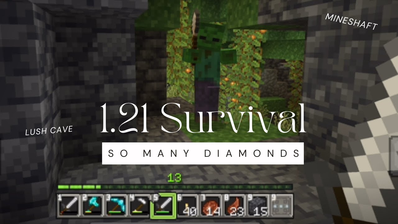 so many diamonds | 1.21 Survival Let’s Play #3 - YouTube