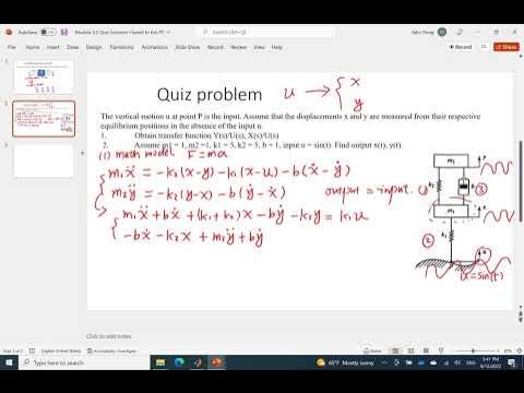 Module 3: transfer function for multiple input and multiple output system (MIMO) - YouTube