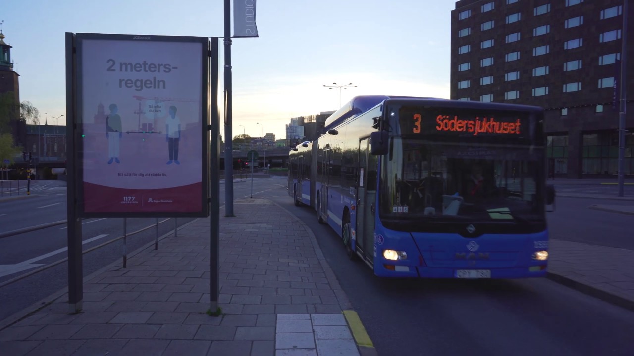 Sweden, Stockholm, bus 3 ride from Tegelbacken to Nytorgsgatan - YouTube