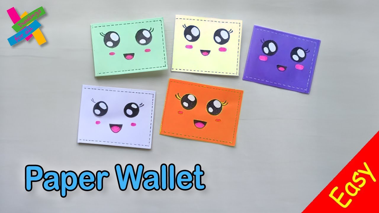Origami WALLET | How to make paper wallet easy | DIY EASY purse | Fold ...