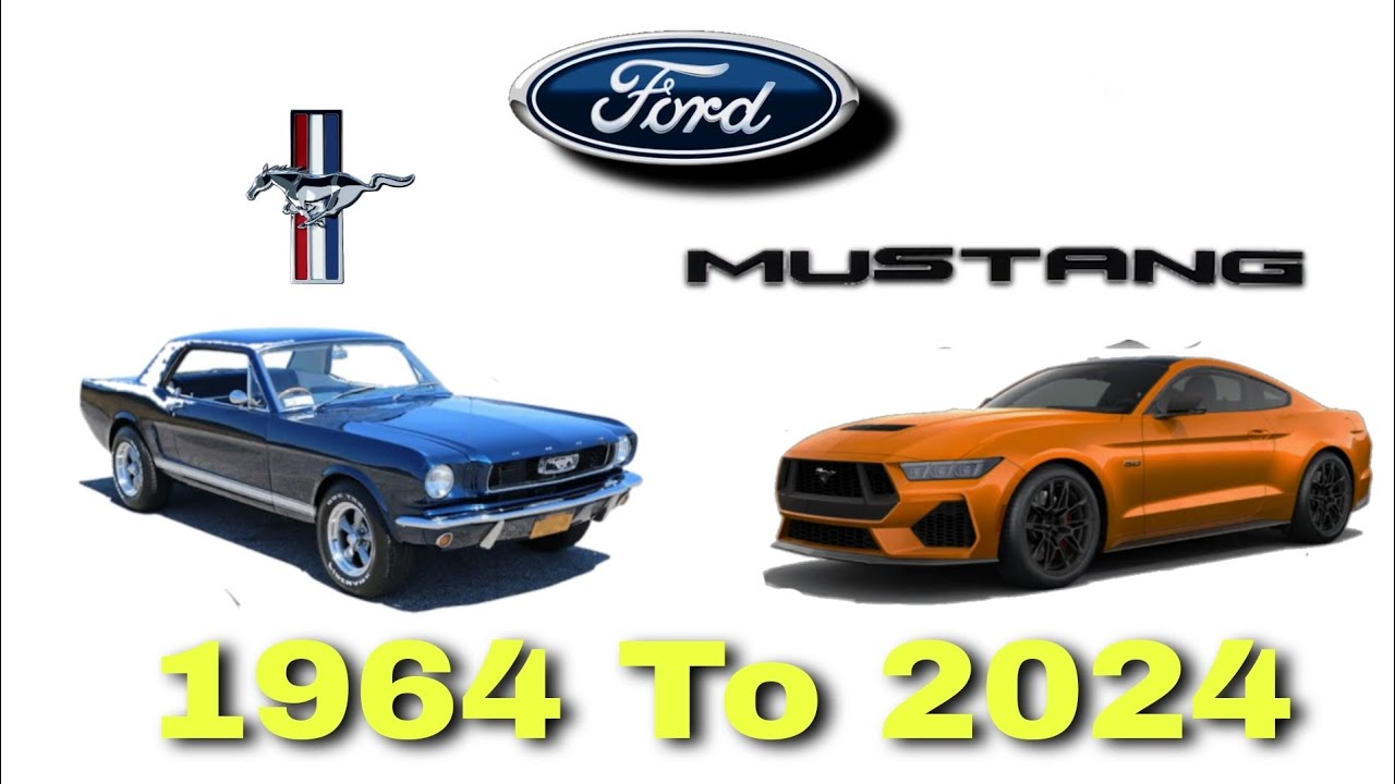 The Evolution of Ford Mustang 1964 to 2024 series, Ford Mustang 1964 to ...