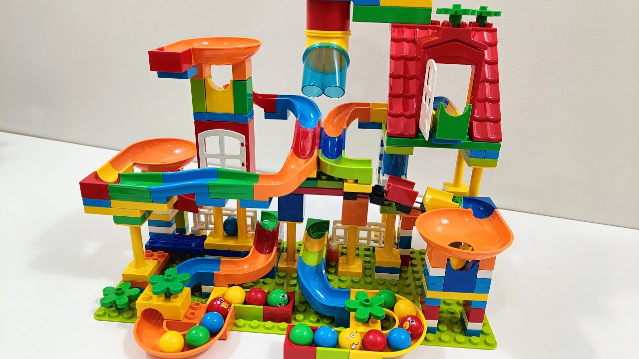 ASMR Unboxing: Marble Run Block Coaster with Slow, Soothing Assembly ...