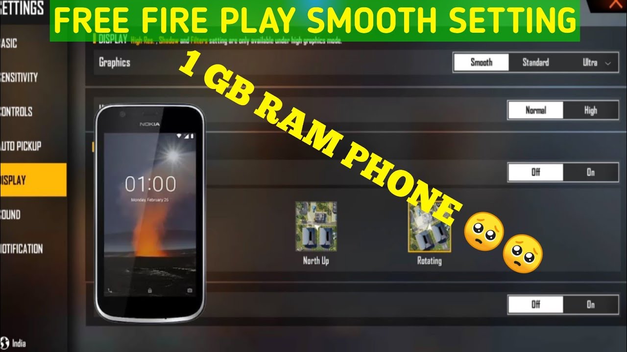 Nokia 1 free fire Nokia 1 ff gameplay Free fire in 1 gb ram phone Nokia ...