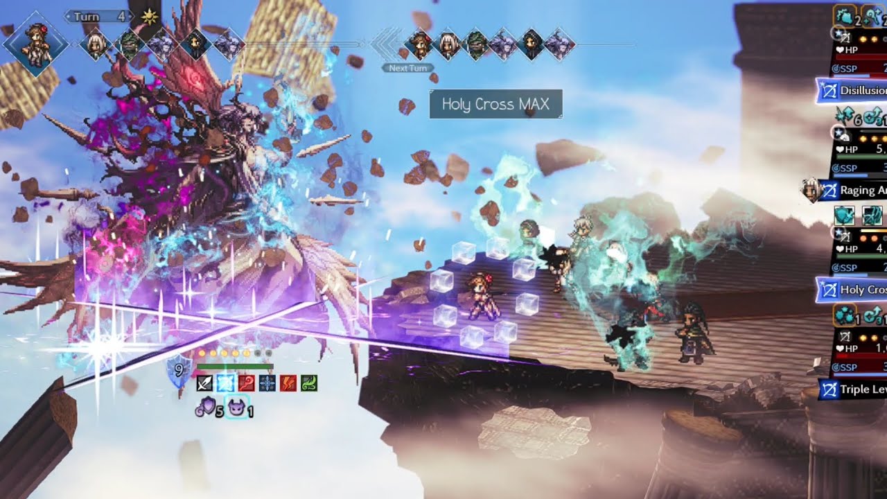 Saint Sazantos EX3 in 5 turns | Octopath Traveler CotC - YouTube