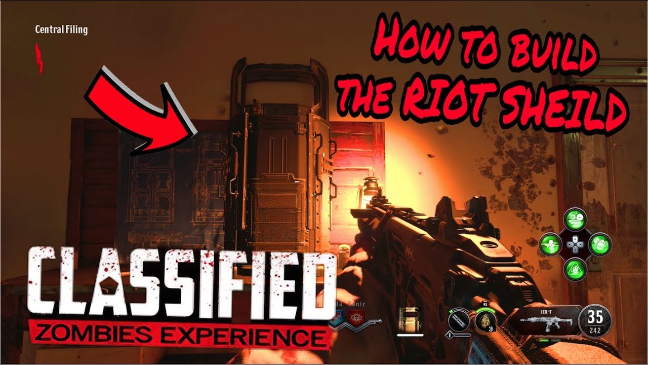"CLASSIFIED" - RIOT SHIELD TUTORIAL - Black Ops 4 Zombies Guide - YouTube