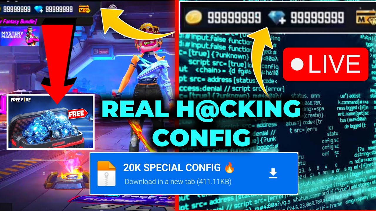 THANKS FOR 20K SUBS | 20K SUBS SPECIAL DIAMOND CONFIG AND 100% WORKING ...