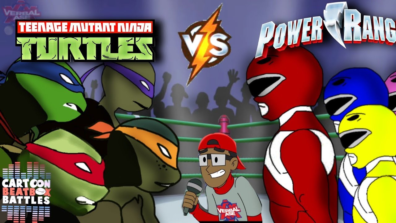 Tmnt Vs Power Rangers Cartoon Beatbox Battles Fanart Verbalase Youtube
