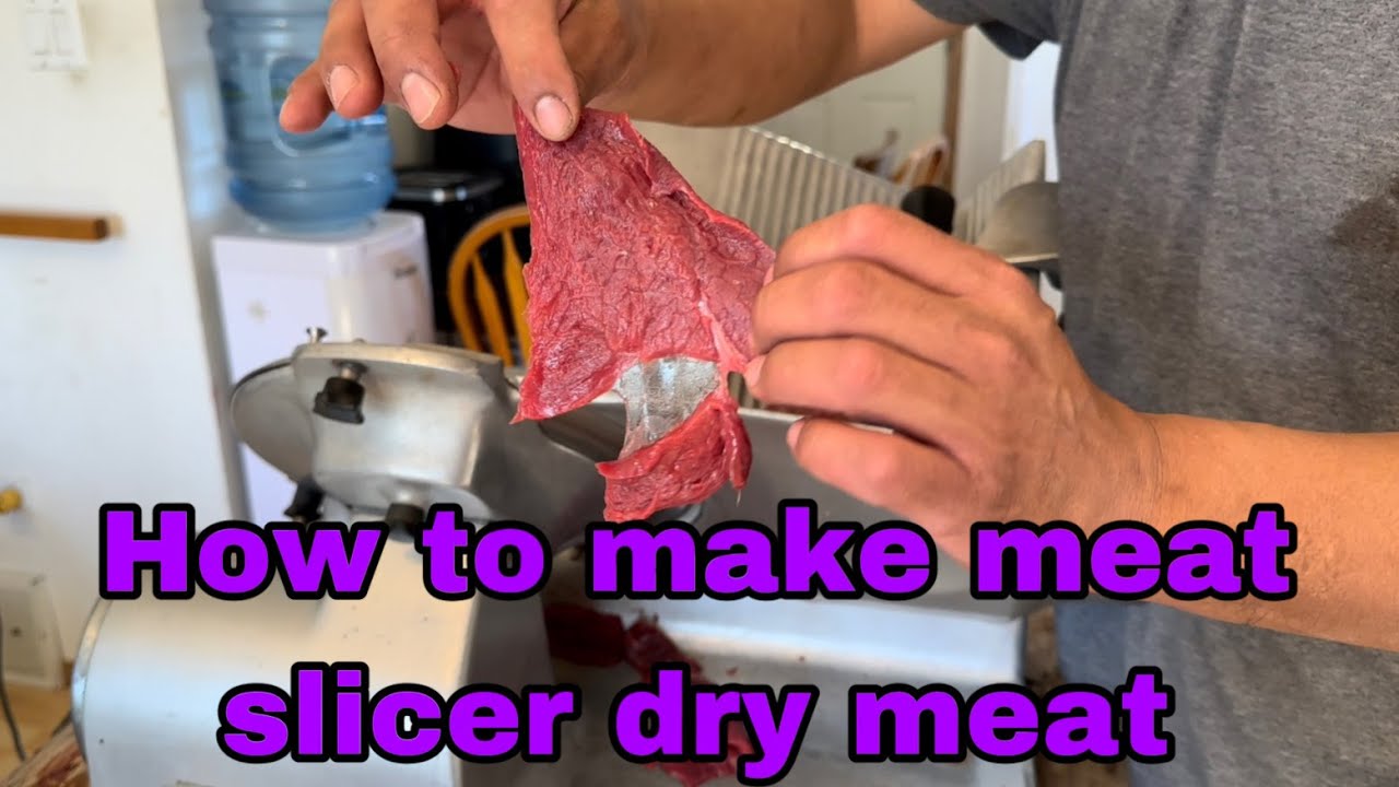 How to make meat slicer dry meat - YouTube