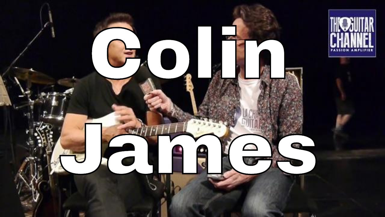 Colin James interview, guitar in hand on stage at the 2015 Montreal ...