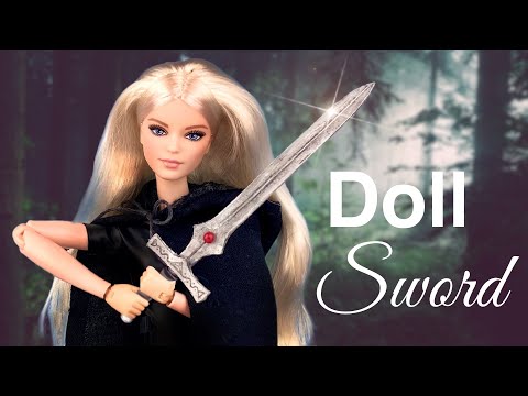 DIY Barbie Doll Sword - How to Make a Realistic Miniature Sword - YouTube