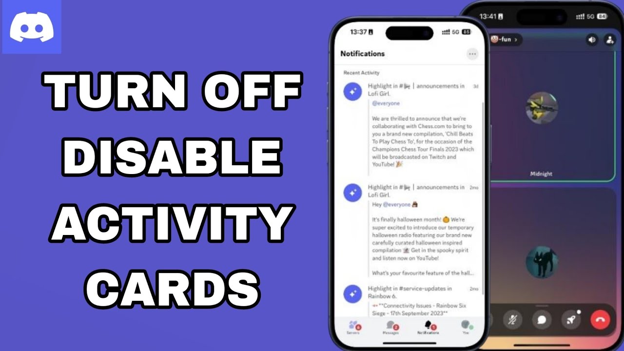 How To Turn Off Activity Cards On Discord App - YouTube