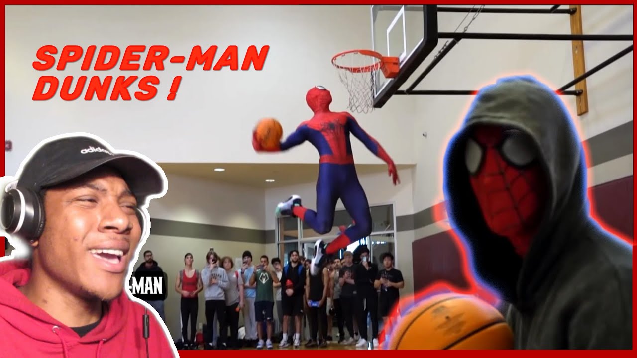SPIDER-MAN WINS A DUNK CONTEST EASILY!! - YouTube