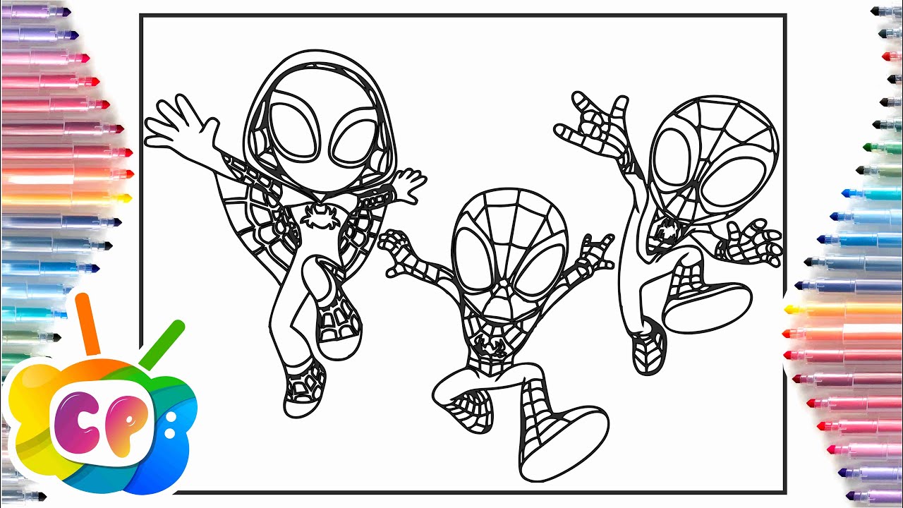 Spidy Coloring Pages/Spidy and his amazing friends/Cartoon - On&On ...