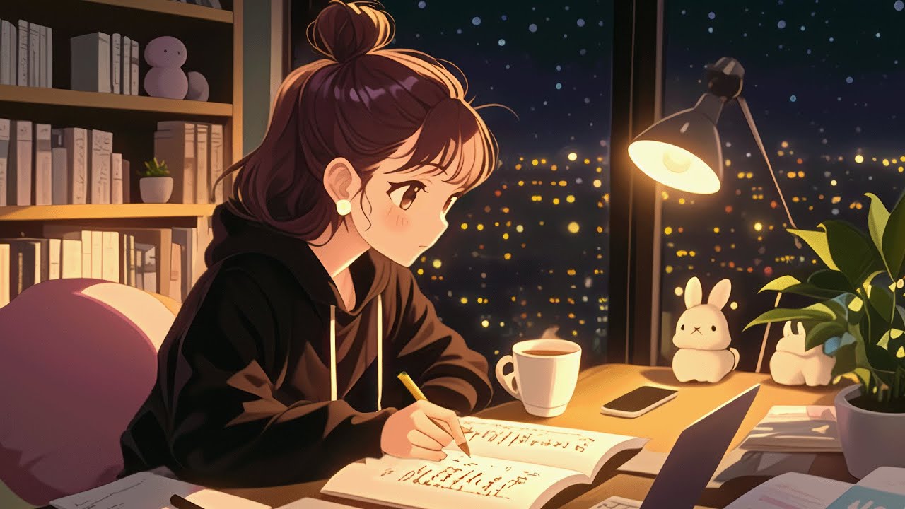 Late Night Study Vibes Lofi hip hop radio Snow A Day ~ Lofi Study Mix ...