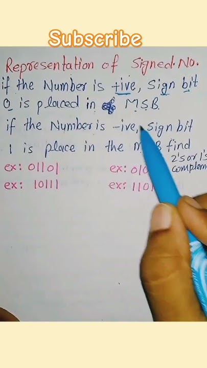 signed number representation #signed #unsigned #binary #shorts - YouTube