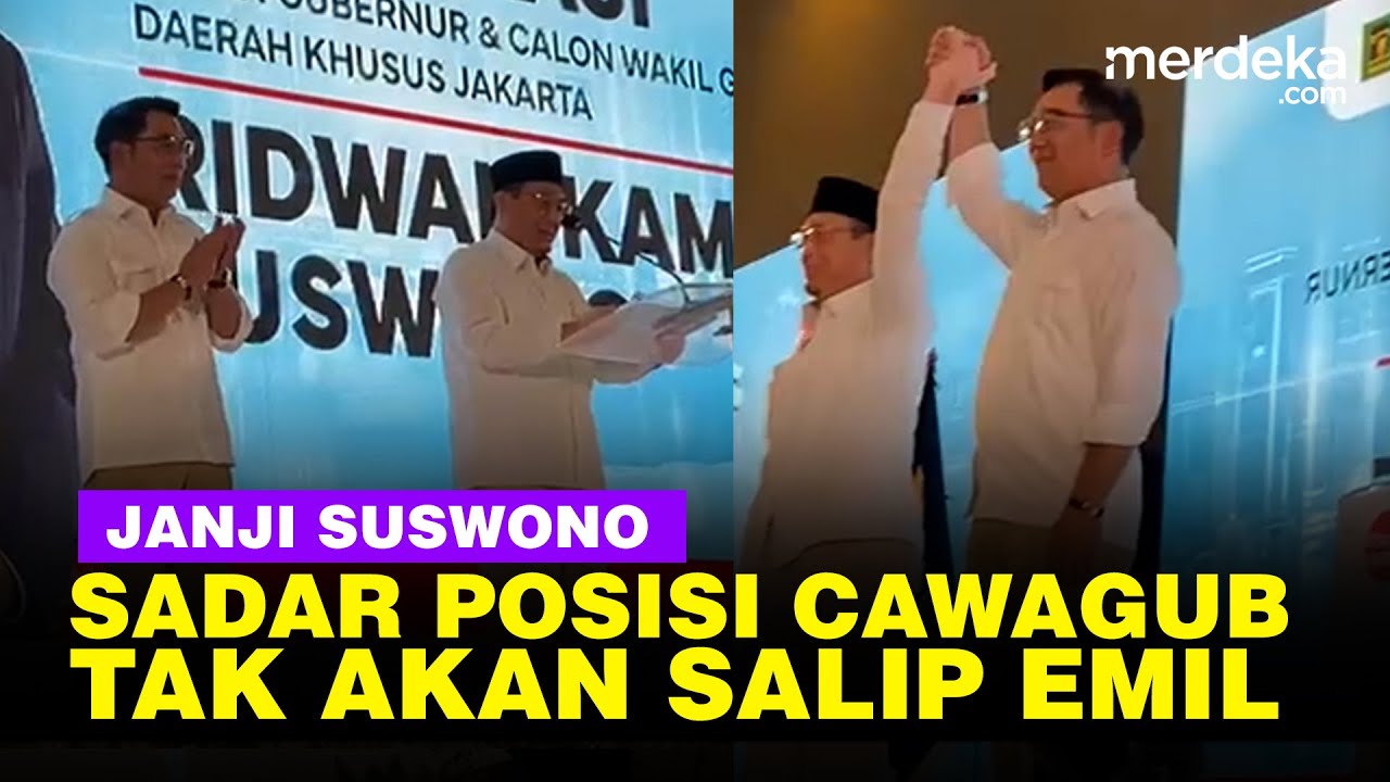 [Full] Janji Suswono PKS Sadar Posisi Manut Kang Emil, Bahas Warisan ...
