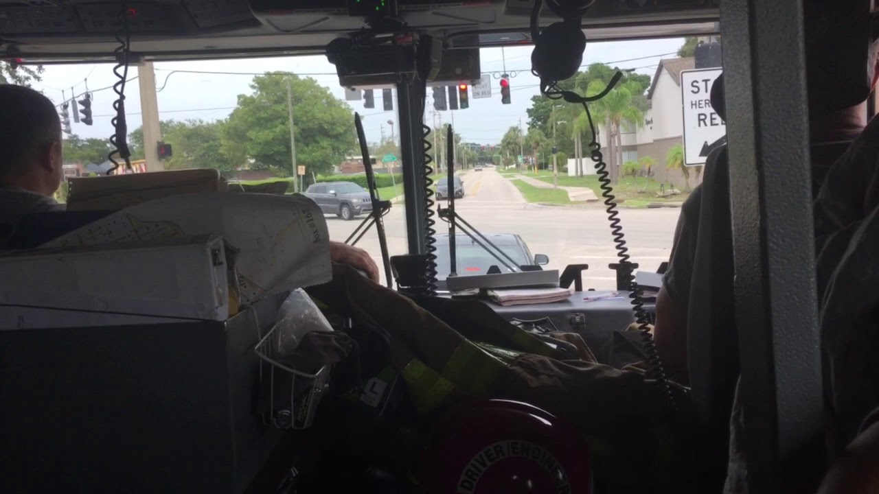 Tampa Fire Rescue Engine 14 Ride Along And Returning - YouTube