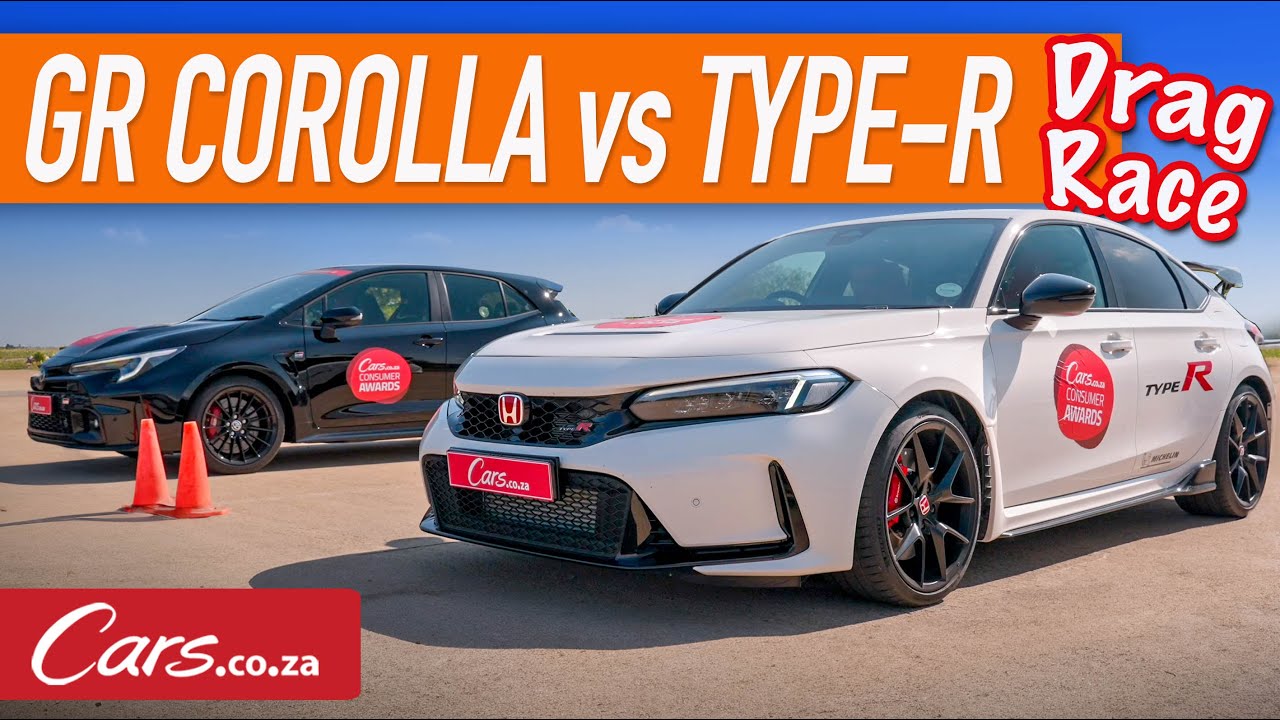 Toyota GR Corolla vs Civic Type-R Drag Race! Best of three and rolling ...