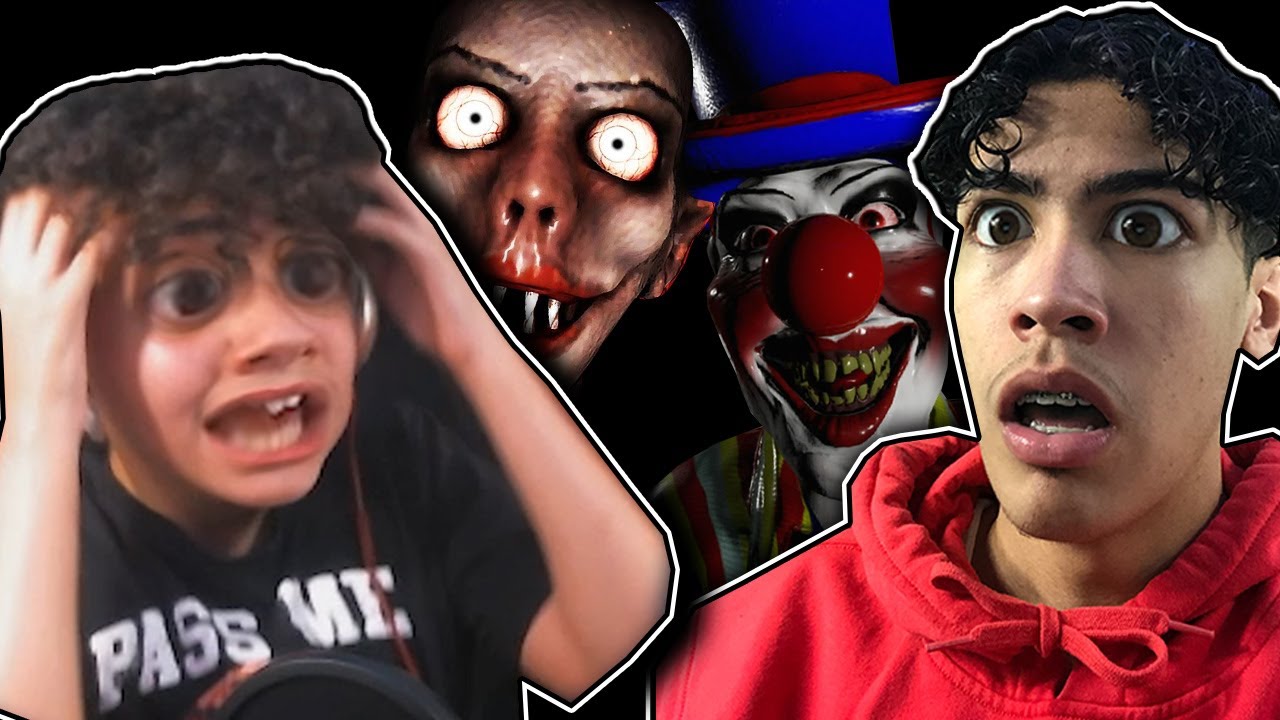 3 HORROR GAMES W/ MY LITTLE BROTHER - YouTube