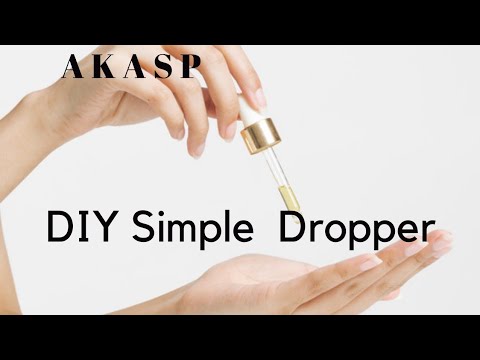 How to make simple dropper from small plastic bottle n straw - YouTube