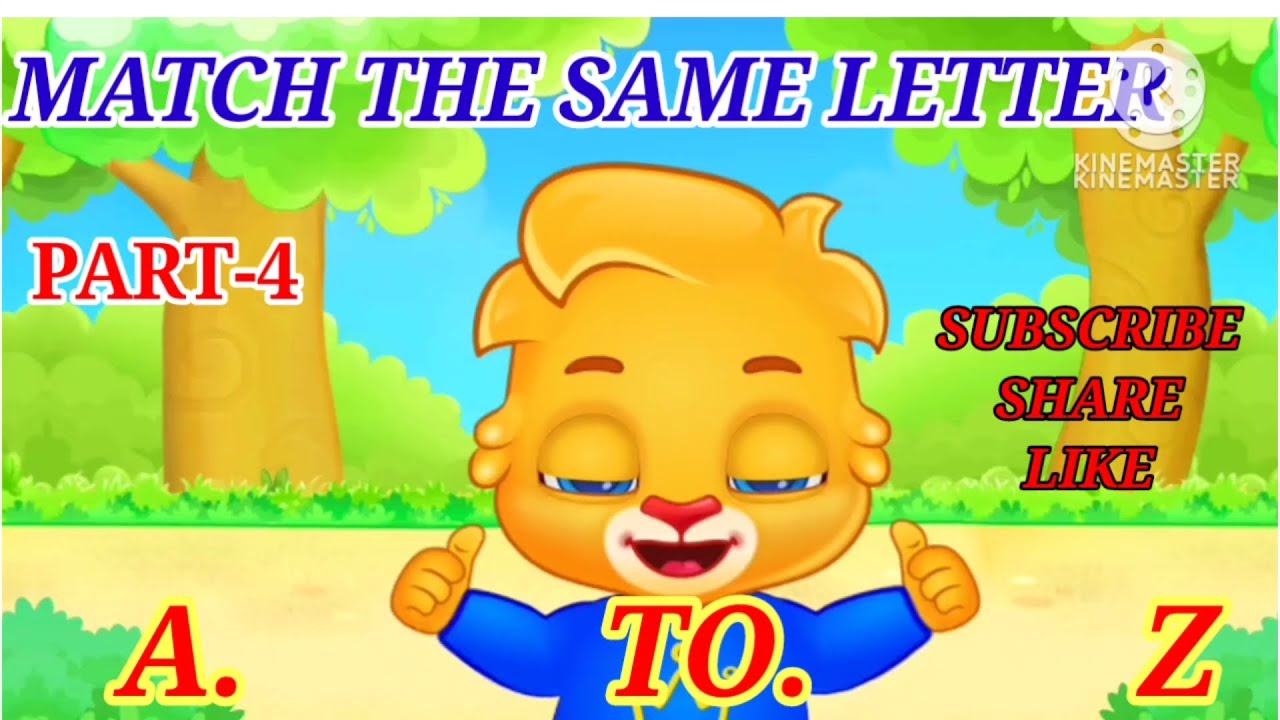 Match the Same Letter – Easy ABC Matching for Kids - YouTube