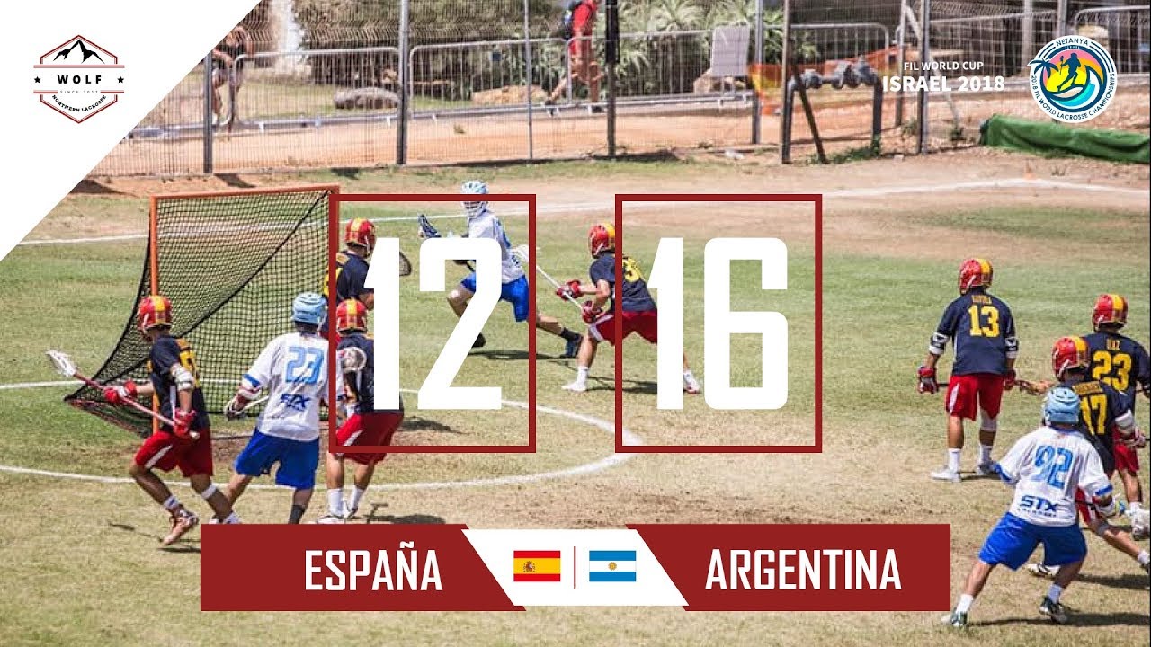 España lacrosse Netanya 2018 | Partido 6 contra Argentina | Wolf - YouTube
