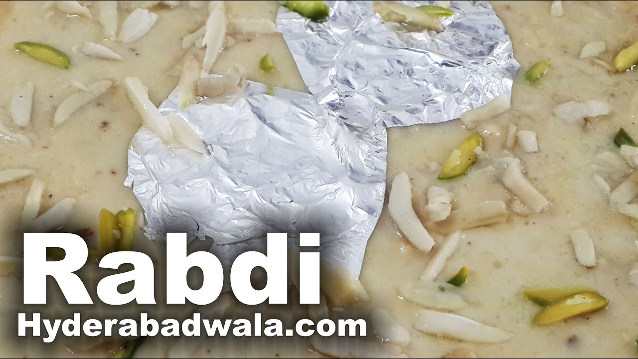 Rabdi Recipe Video – How to Make Hyderabadi Rabri sweet at Home – Easy ...