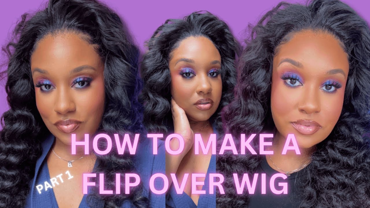 💇🏾‍♀️ How To | Step-By-Step | Flip Over Wig Method with Curly Hair ...
