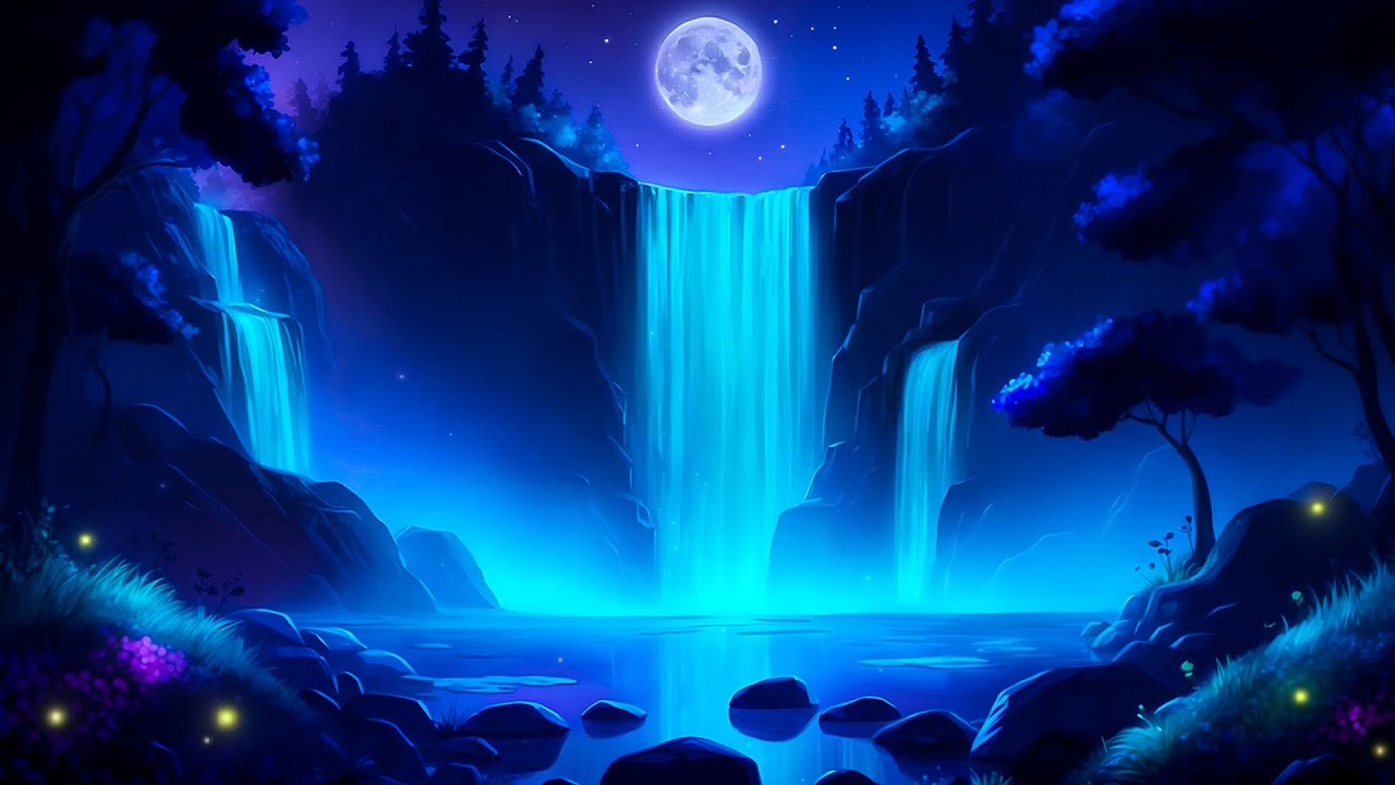 Sleep Well With Moonlight Melody, Relax Calm The Mind, Meditation while ...