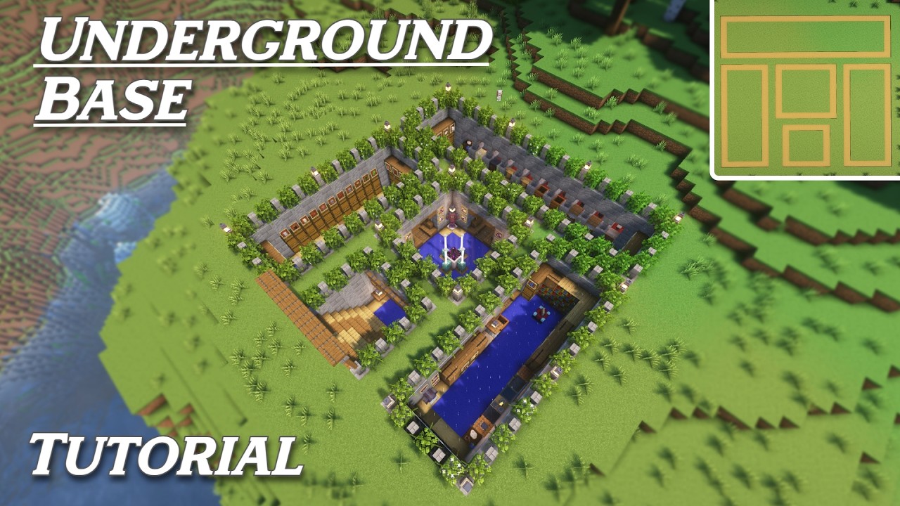 Underground Base | Tutorial | Survival Build | 4K - YouTube