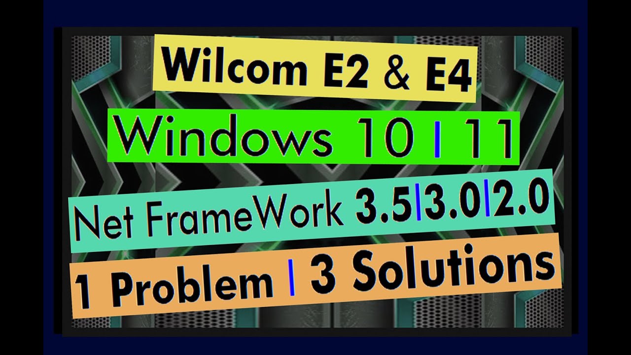 WILCOM NET FRAME problems in WINDOWS 10 & 11 l 2025 - YouTube