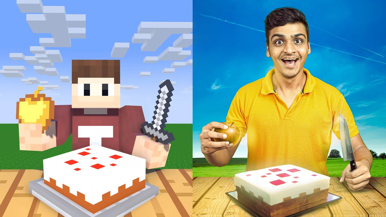 I Ate Every Minecraft Food In Real Life - YouTube