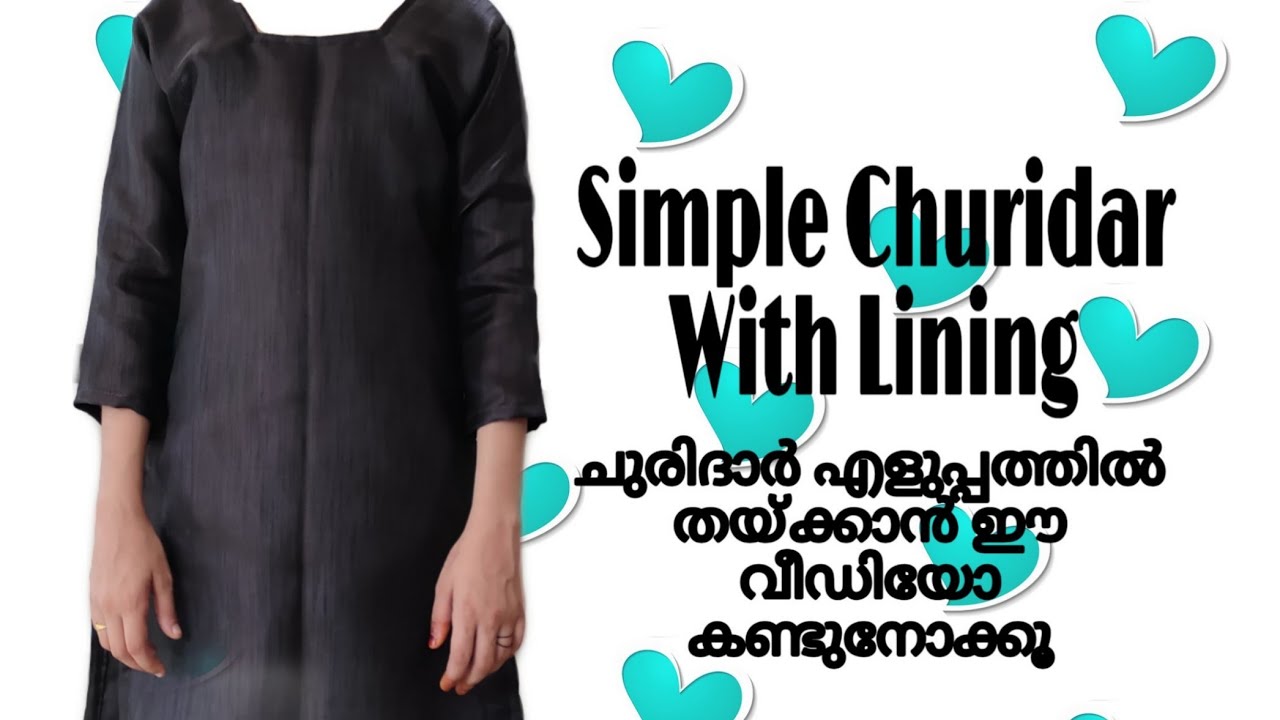 Simple Churidar With Lining || Churidar Cutting and Stitching Easy ...