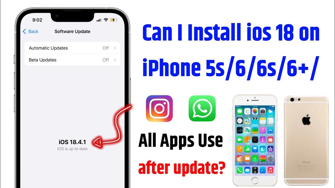 Can I Install ios 18 on iPhone 5s/6/6s/6+/ ?| iOS 18 on iPhone 6s | get ...