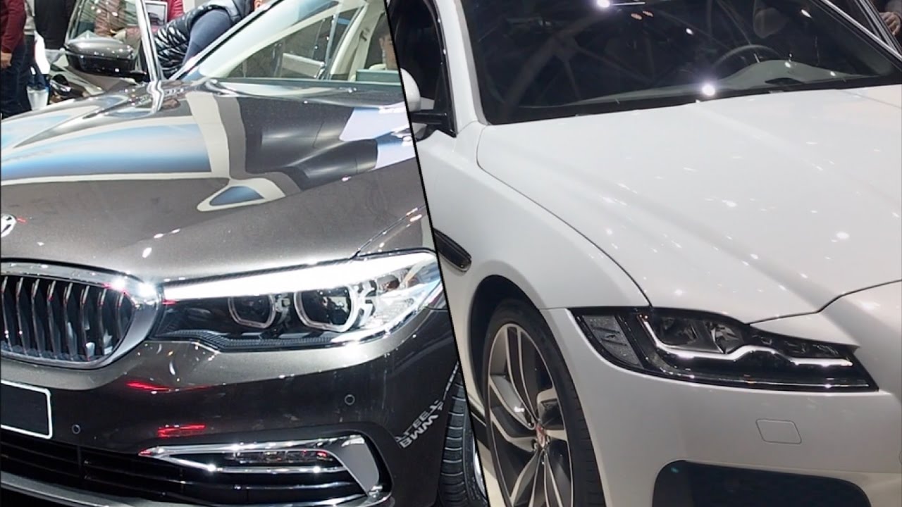 BMW 5 Series 2017 vs. Jaguar XF 2017 - YouTube