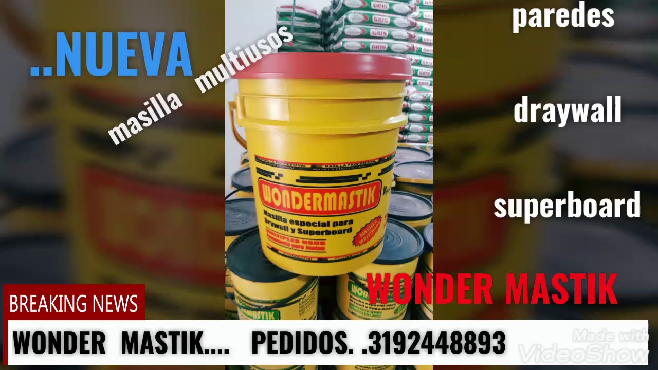 Wonder mastik masilla multiuso ..estuco ( pasta pared ) pedidos. cl ...