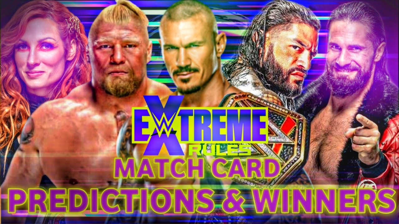 Extreme rules match card predictions and winners - YouTube