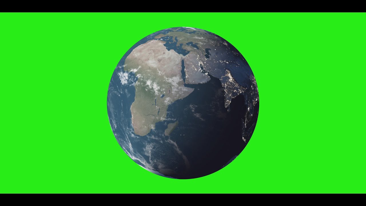 3D Earth Green Screen Animation - YouTube