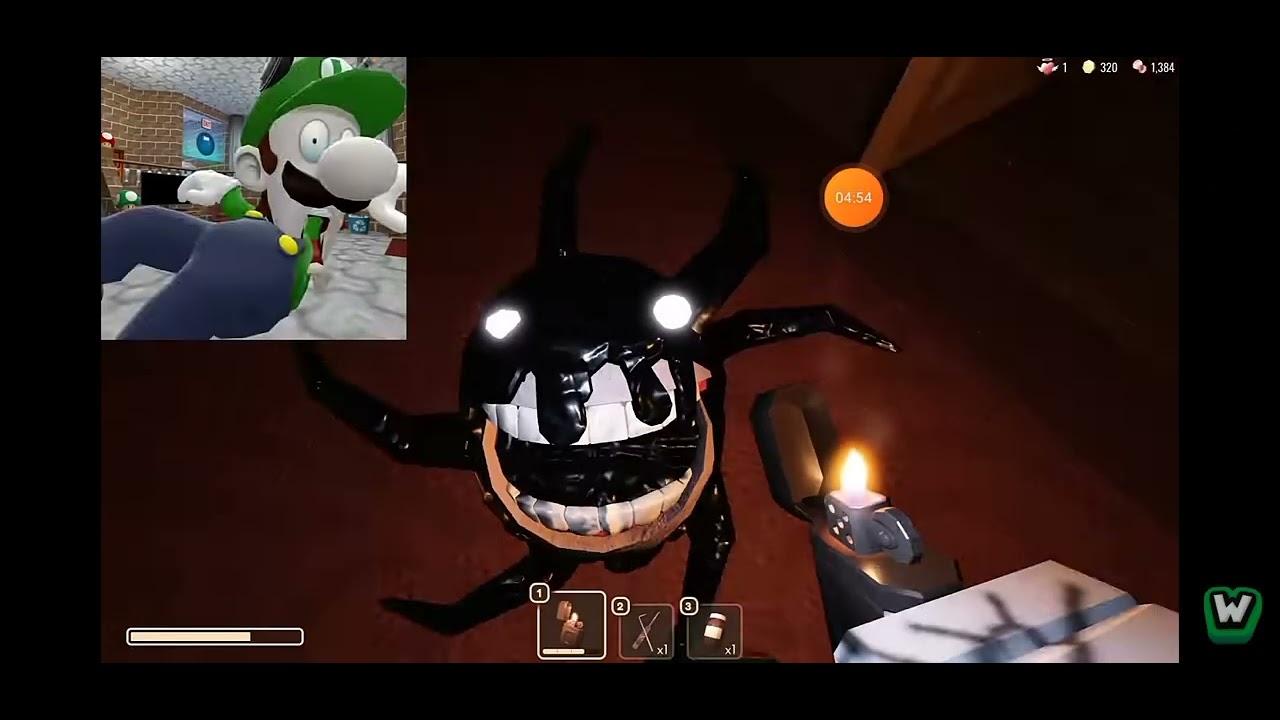 Luigi jogando doors - YouTube