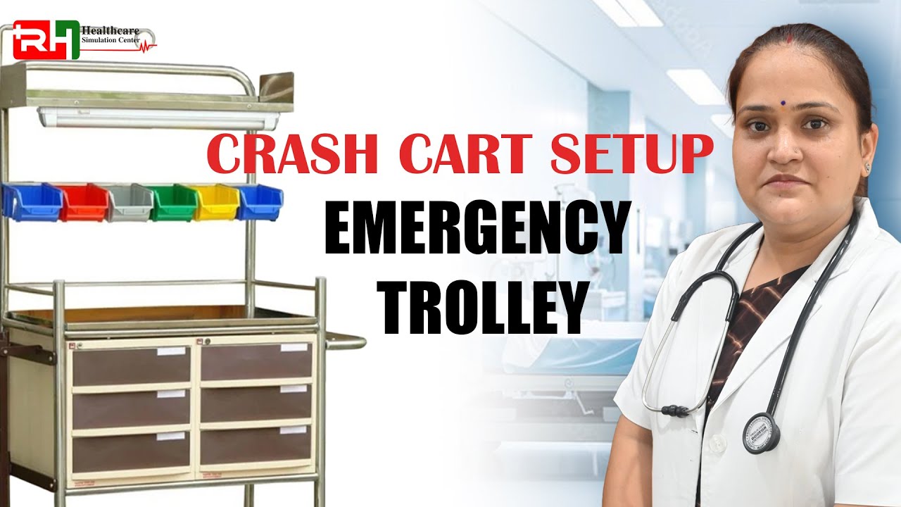 CRASH CART SETUP 🚑 | EMERGENCY TROLLEY CONTENTS & USE - YouTube