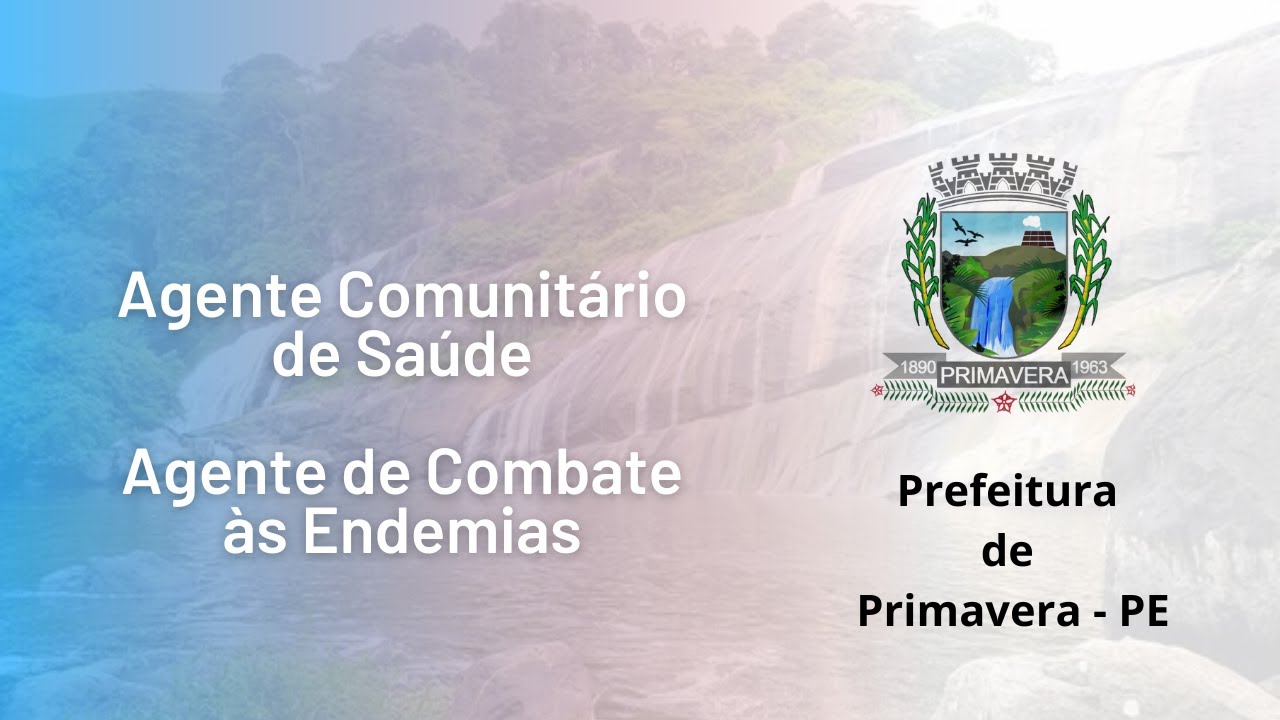 Prefeitura de Primavera/PE - Agente Comunitário de Saúde e Agente de ...