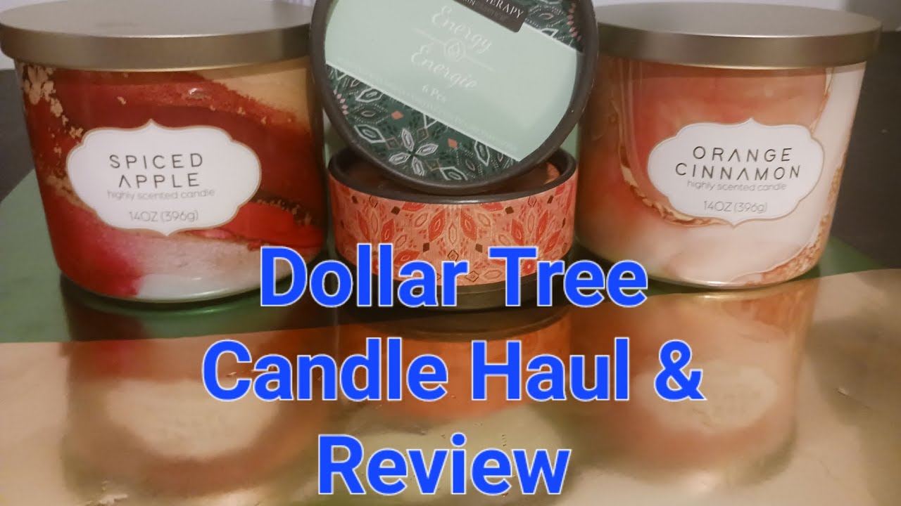 Dollar Tree Fall Candle Haul & Review - YouTube