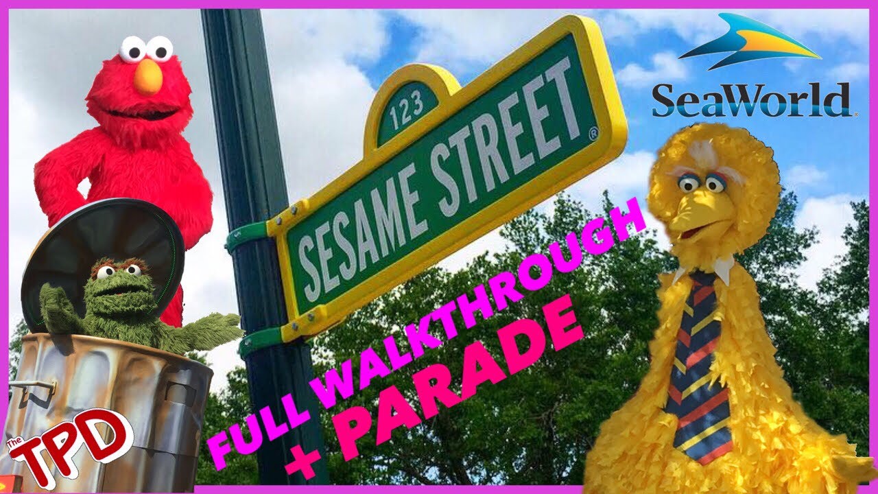 Sesame Street Full Walkthrough + Parade! SeaWorld Orlando - YouTube
