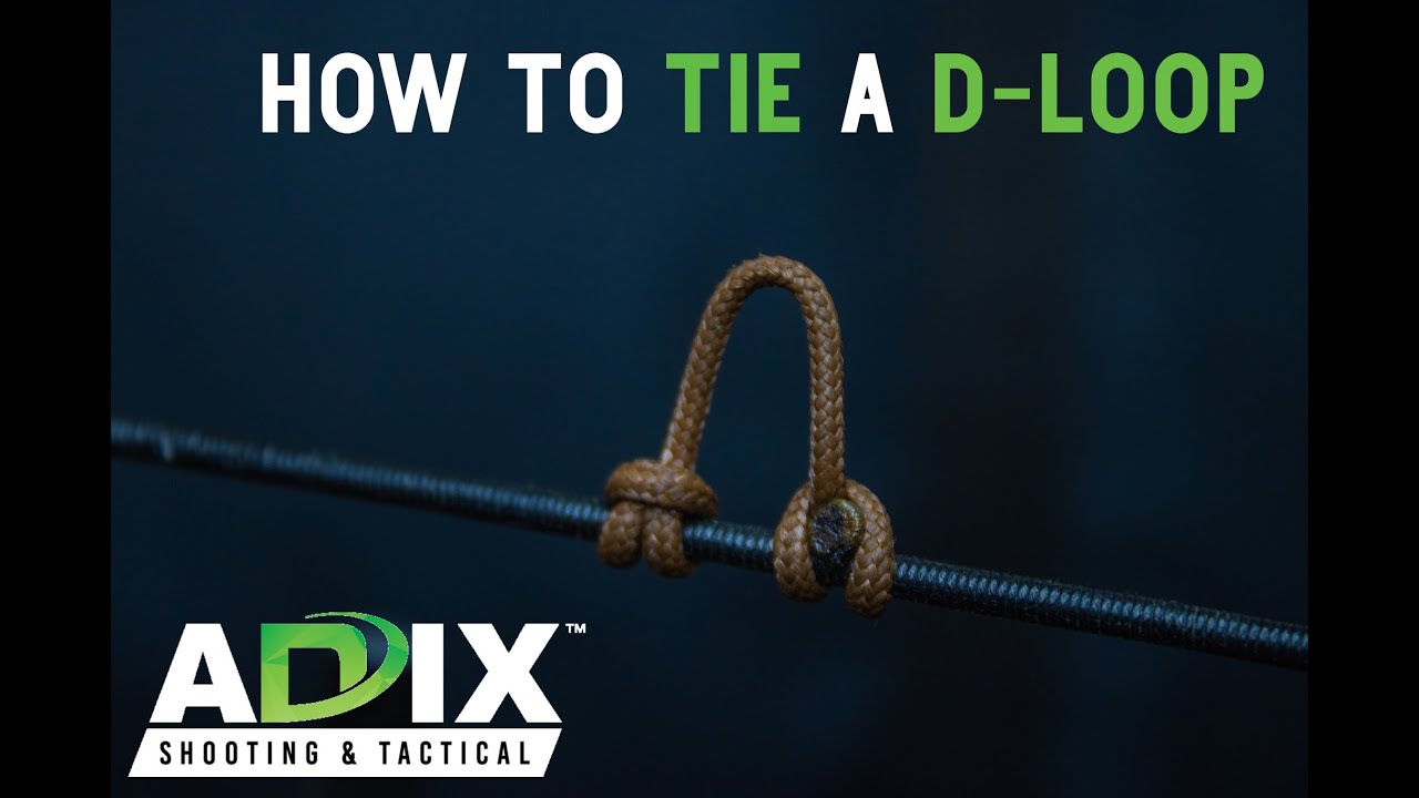 How to tie a D-Loop for your bow - YouTube