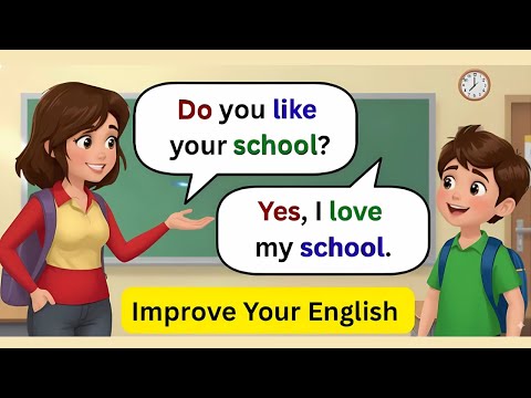 Basic English speaking Practice for Kids | English Conversation Teacher Student #languagelearning