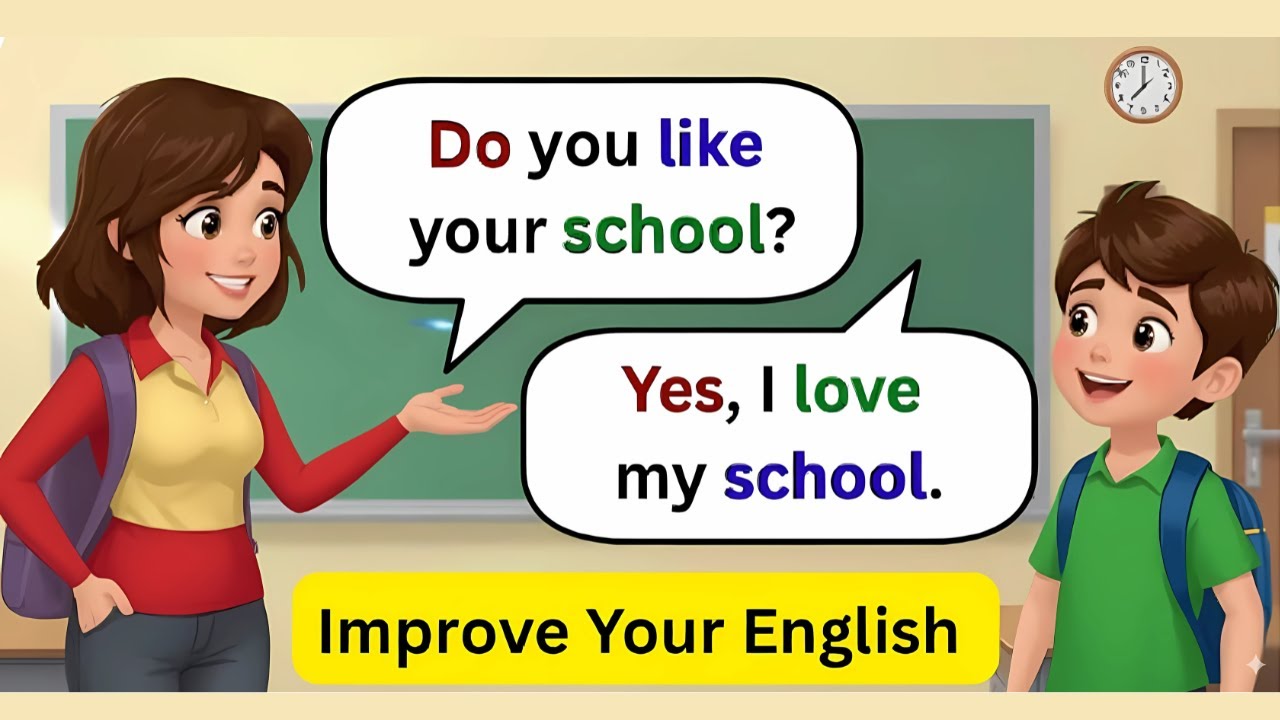 Basic English speaking Practice for Kids | English Conversation Teacher ...