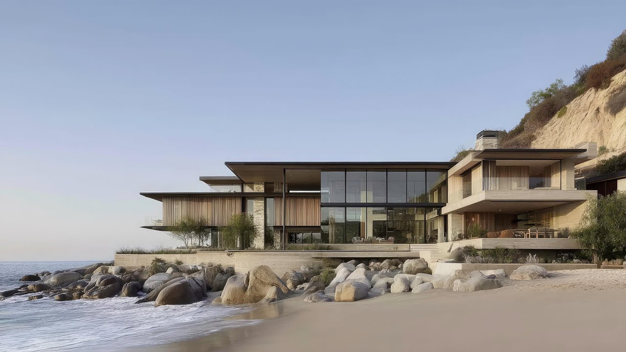 Tour These Stunning Coastal Modern Beach House Designs with Large Windows and Oceanfront Bliss ...