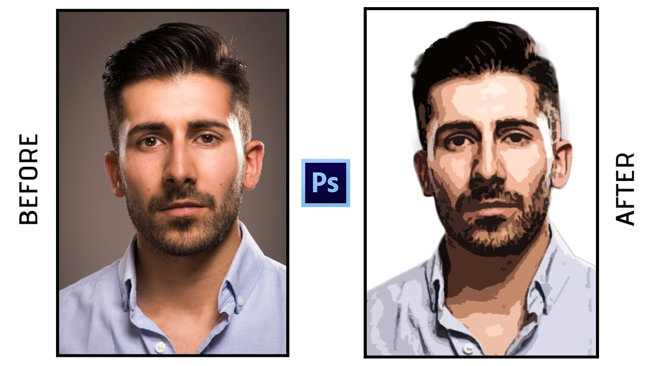 Cartoon Effect/Vector EFfect in photoshop - Photoshop CC Tutorial - YouTube
